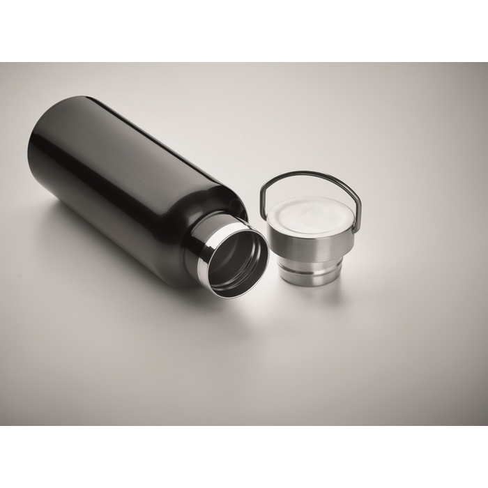 Isolierflasche doppelwandig schwarz 500ml - Preuninger Karten